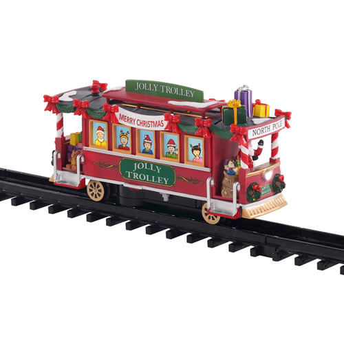 JOLLY TROLLEY, B/O (4.5V) | Christmas Village Shop